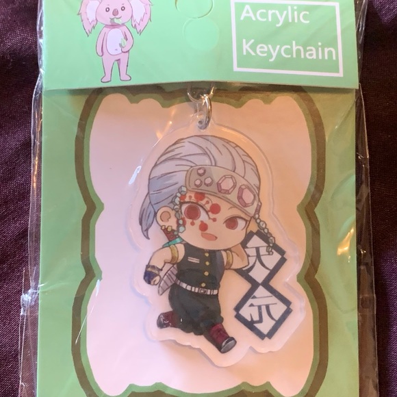 Accessories | Demon Slayer Tengen Uzui Charm Keychain | Poshmark